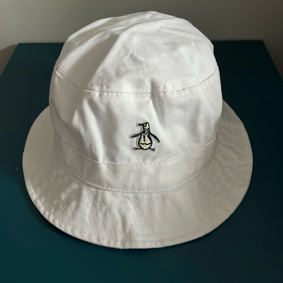 Original Penguin | Accessories | Penguin White Cotton Bucket Hat Osfm ...